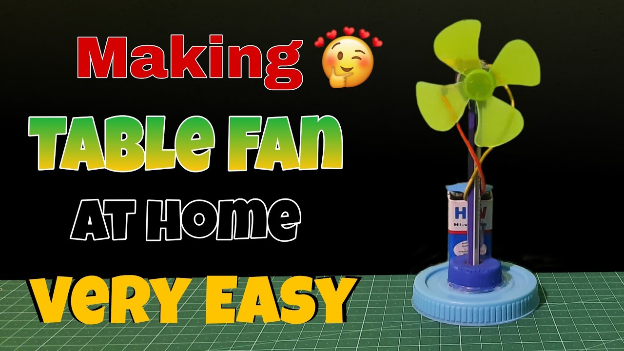 How to make a Fan at Home | DC motor Fan making | Rechargeable DC Fan ...
