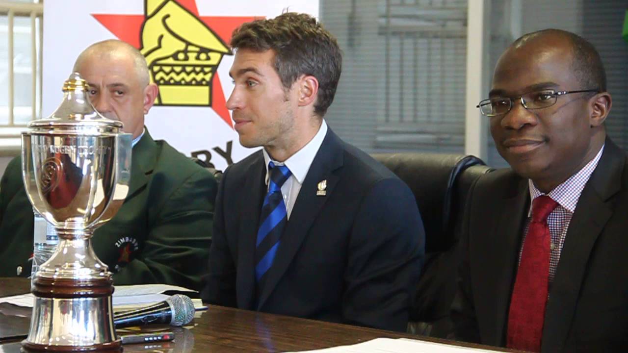 World rugby representative Simon Kibble during a press briefing. - YouTube