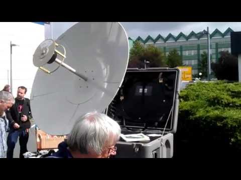 INMARSAT-A (or B) Surplus Antenna spotted on Fleemarket - YouTube