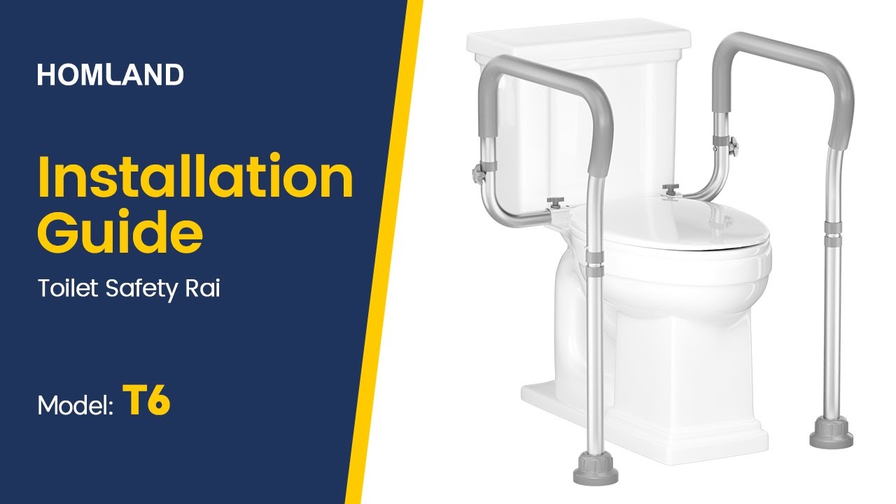 How to Install Toilet Safety Rail (Model: T6) - YouTube