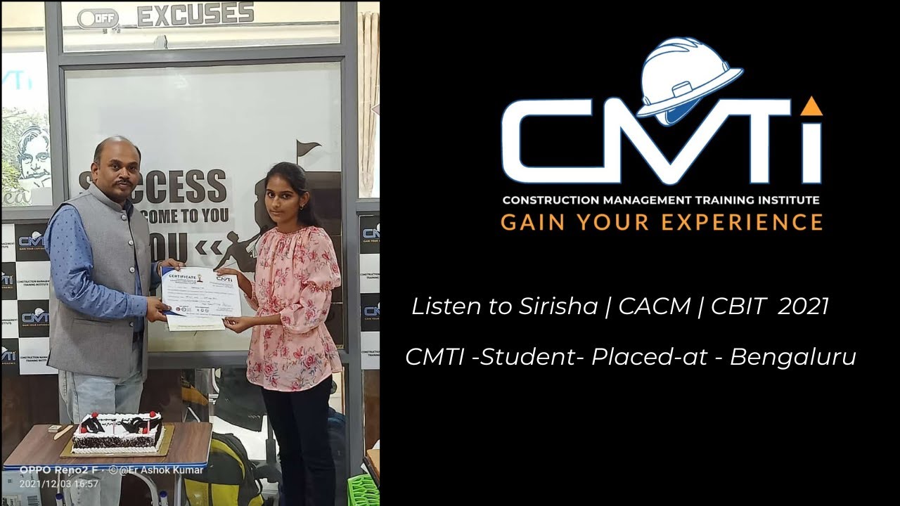 Sirisha | CMTI | CACM | CBIT Kolar | Learning & Placement feedback ...