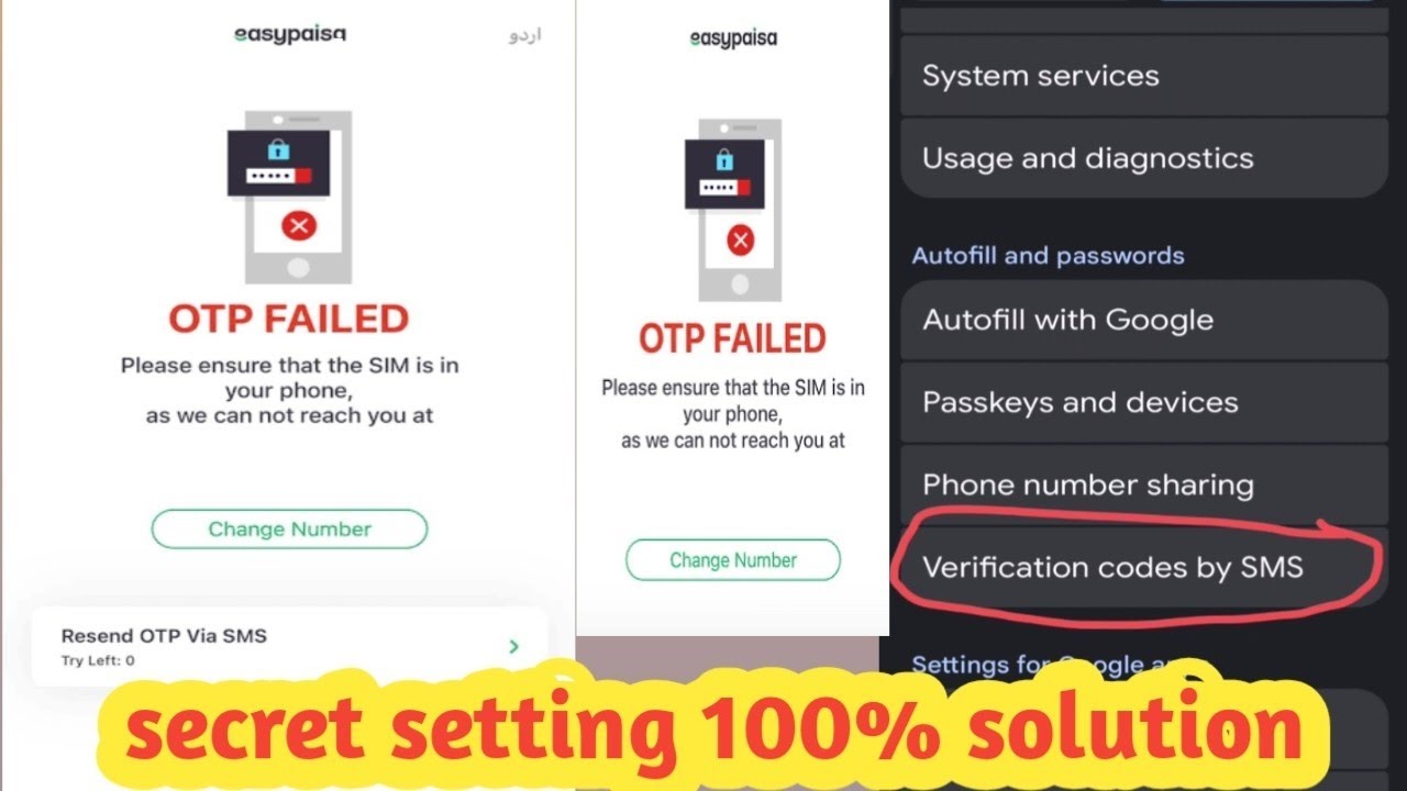 EasyPaisa OTP Issue Ka Asaan Hal | OTP Not Auto-Fetching Fix!#EasyPaisa ...