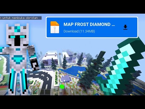 BAGI-BAGI MAP FROST DIAMOND DI HP ANDROID MCPE MINECRAFT PE !!! - YouTube