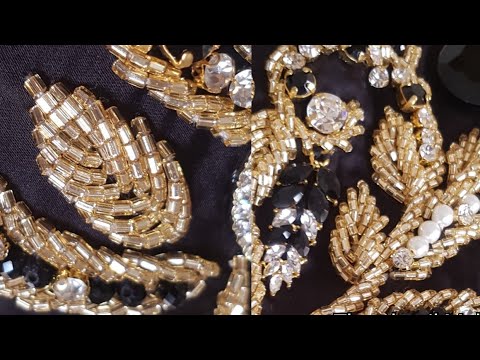 perlage caftan marocain - YouTube