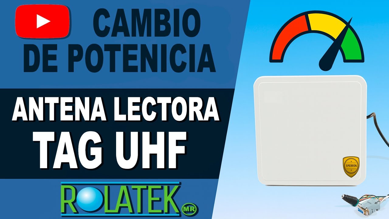 🔧 Cómo cambiar la potencia de la antena lectora de TAG UHF - YouTube