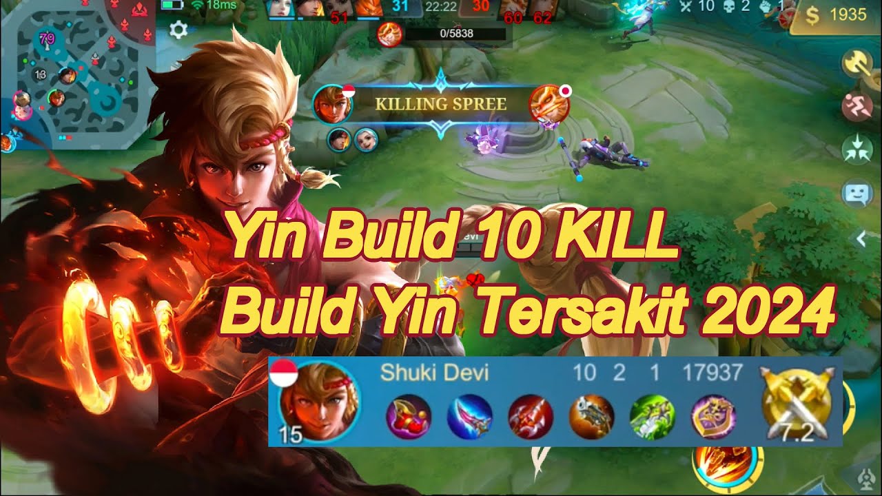 Yin Best Build 10 Kill Build Yin Tersakit 2024 yin 1 hit build yin exp ...