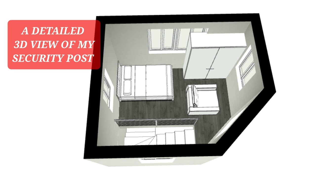 Building in Kumasi, Ghana || 3D Model of My Security Post - YouTube