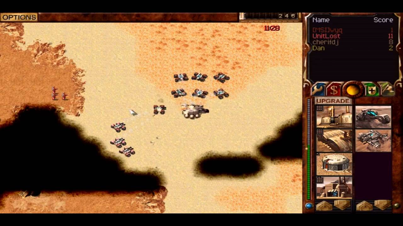 Dune 2000 2v2 - Wyq(A),Cherif(A) vs Unitlost(H),Dan(H) Red Chasm Game2 ...