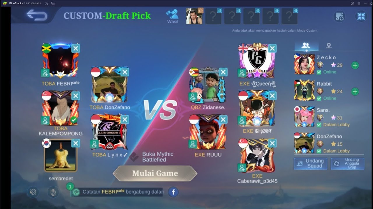 FINAL TOURNAMENT MLBB OFFLINE SMP TELADAN - YouTube