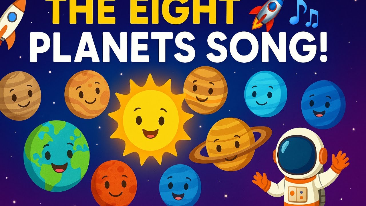 The Eight Planets Song 🌍🎶 | Fun Solar System Song for Kids | Fun ...