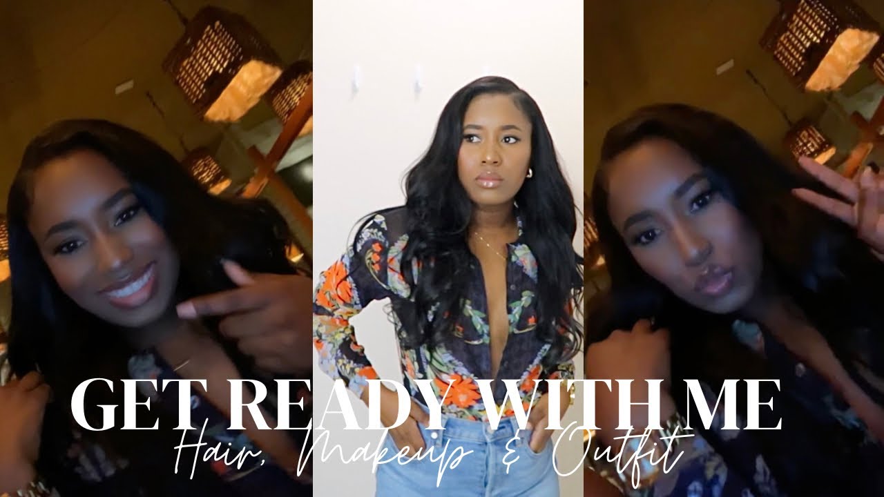 GRWM GIRLS NIGHT: HAIR, MAKEUP & OUTFIT Edition - YouTube