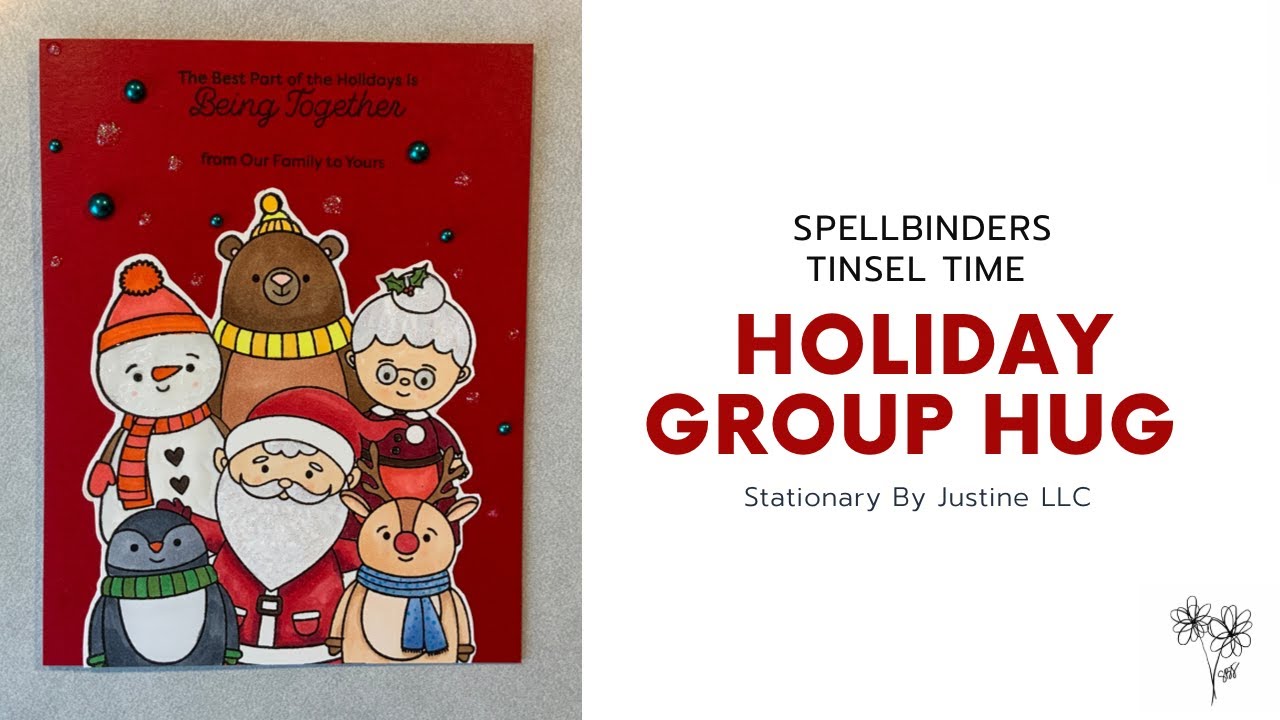 Holiday Group Hug Stamp Set ~ Copic Marker Coloring ~ Spellbinders ...