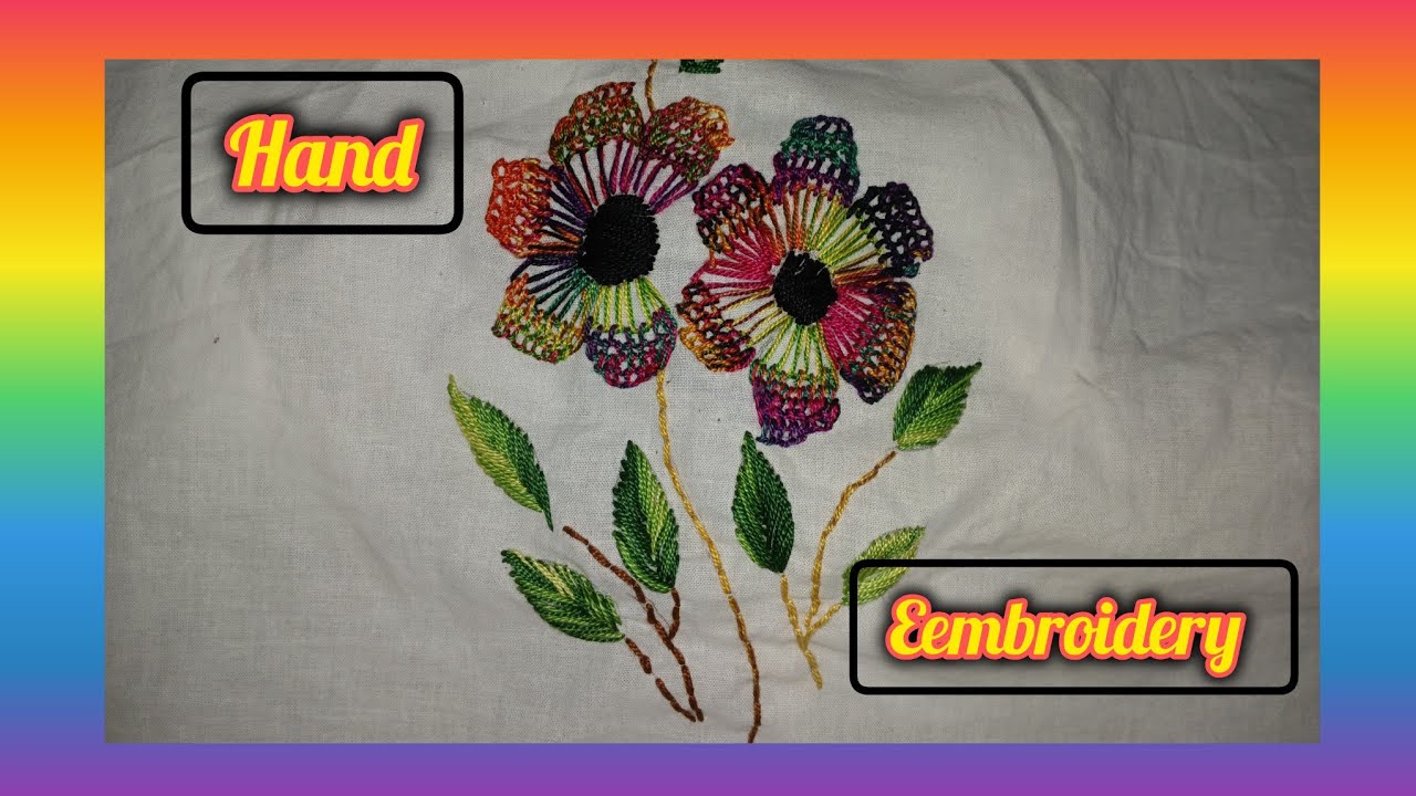 Handwork | Embroidery for beginner | Diy | Fun 😁 with shahnaz | - YouTube