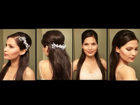 Poof/ Teased/ Bouffant Half Up Hairstyles - YouTube