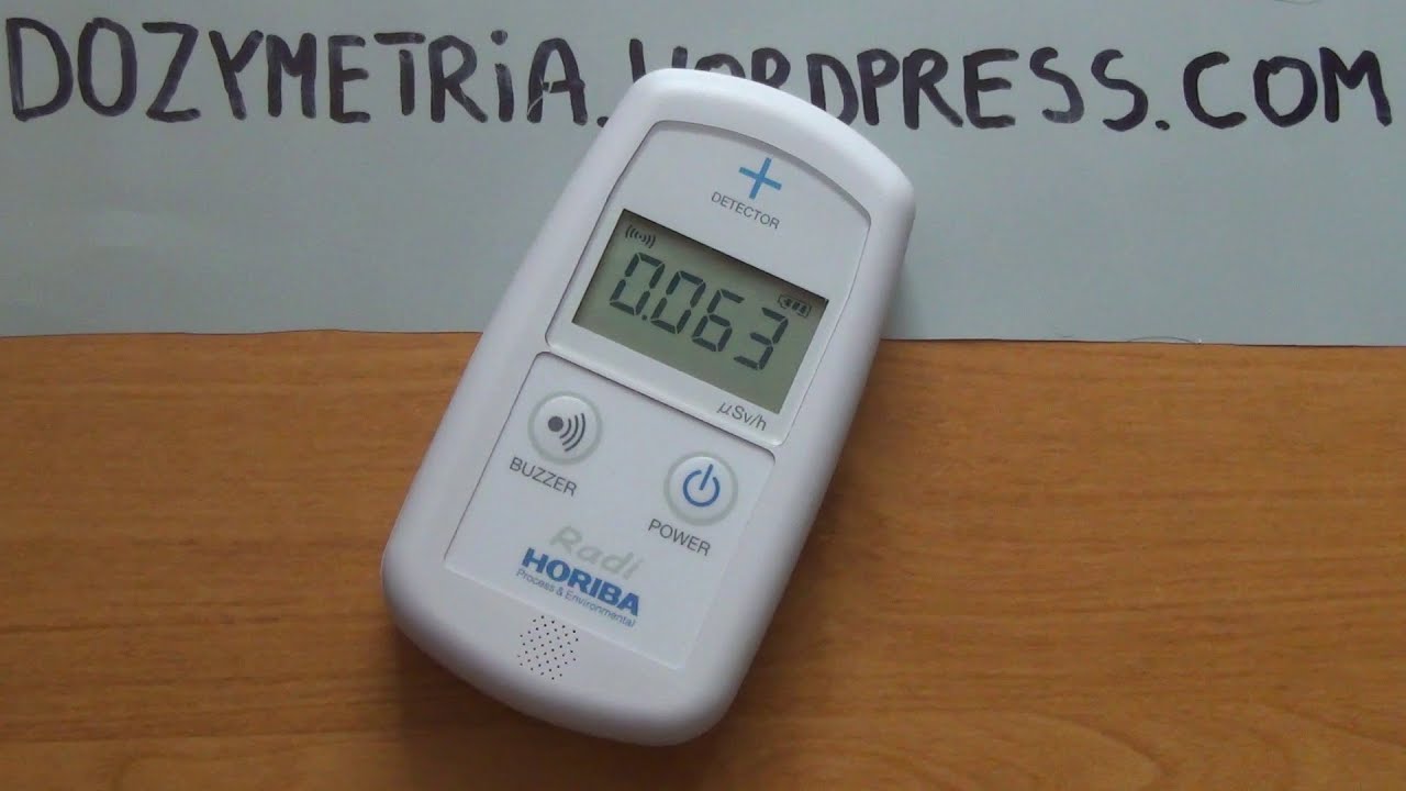 Scintillation Dosimeter Dozymetr Radi HORIBA PA-1000 - YouTube