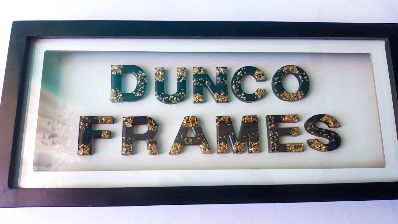 Resin Name Frame - YouTube