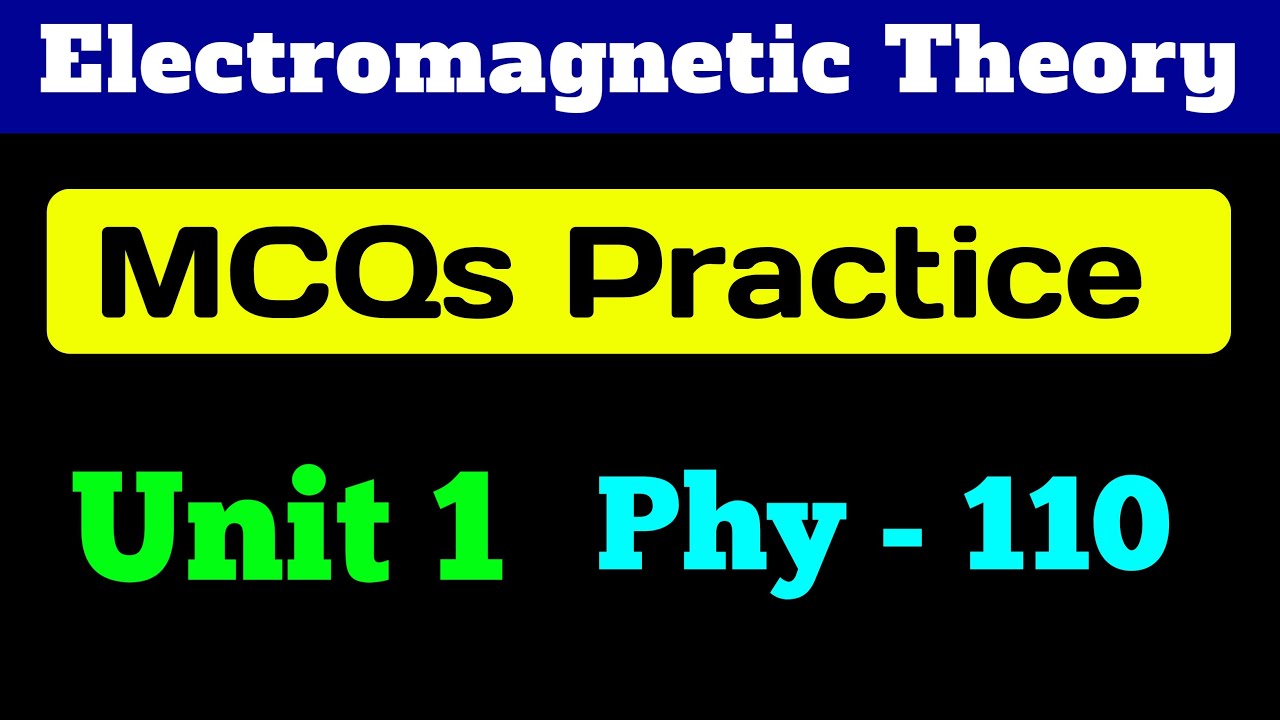 End Term PYQ Discussion of Electromagnetic Theory || PHY 110 Unit 1 - YouTube