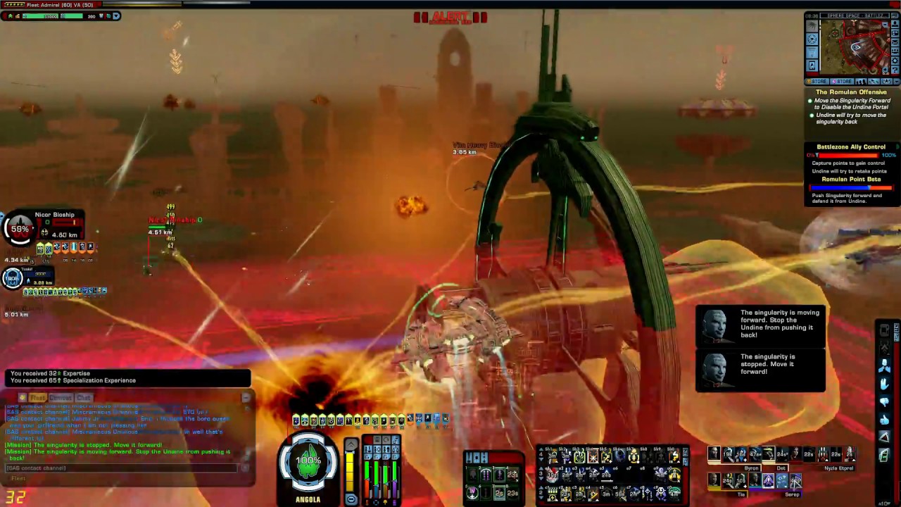 Star Trek Online-Breen Chel Boalg Warship T6 in a Allied Space Zone ...