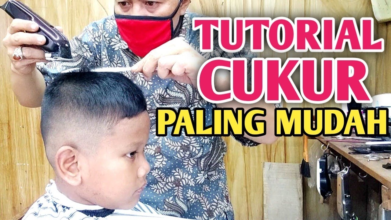 TUTORIAL PANGKAS RAMBUT RAPI BAWAH NOL Cara potong rambut anak laki ...