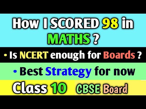 How I Scored 98/100 in Maths CBSE BOARD EXAM | How To Score 95+ in ...
