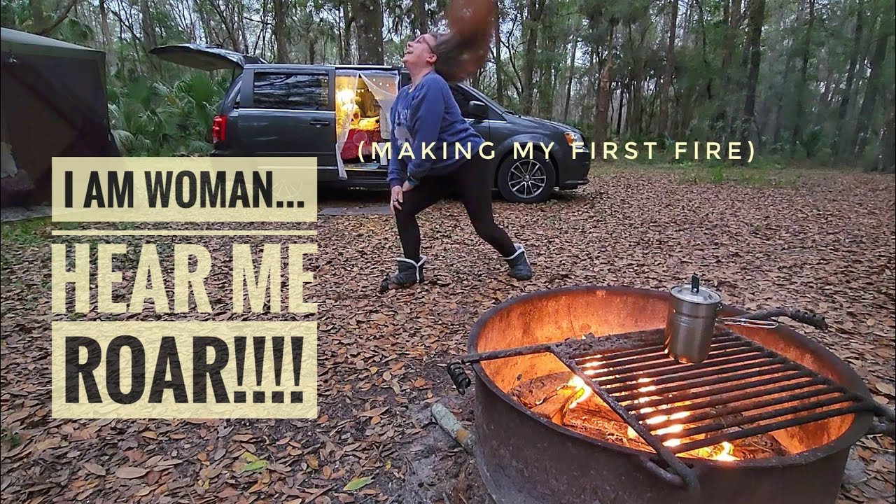 Building My Very First CAMPFIRE... With A Surprise Twist! | Florida ...