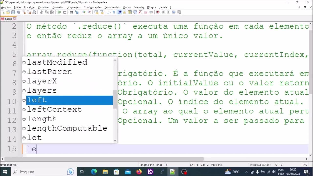 JavaScript OOp: Aula #09 - Método reduce - YouTube