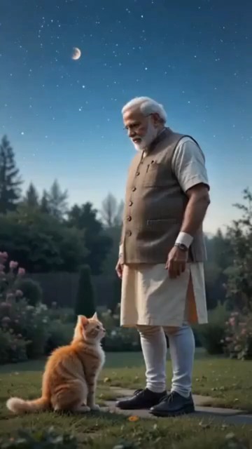 Modi ji adopts a cat! #ytshorts #cat #youtubeshorts #ai #cute # ...