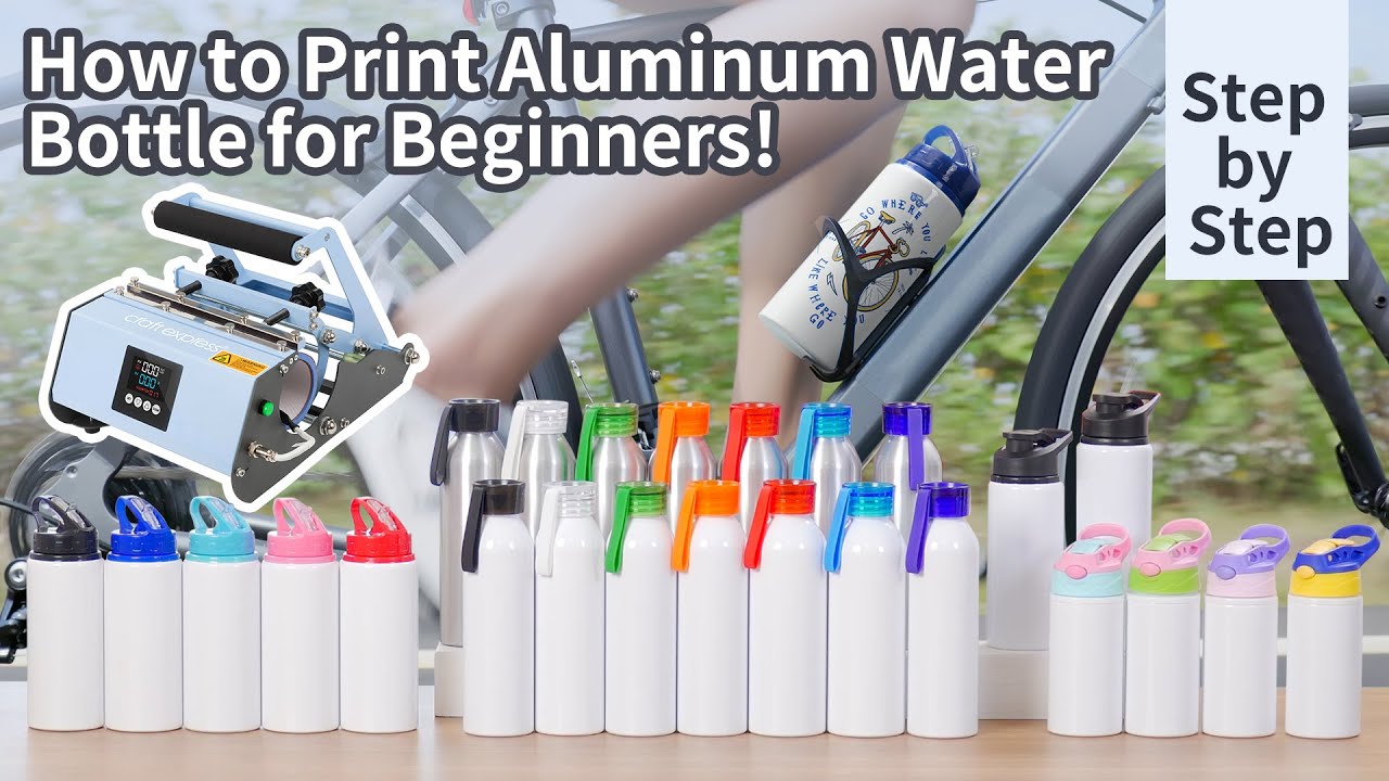 How to Print Aluminum Water Bottle for Beginners! | Step by Step - YouTube