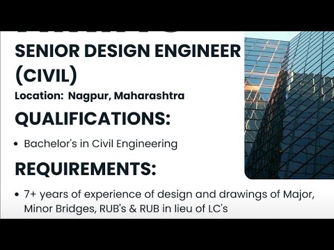 Civil Engineering Latest Job Updates #jobupdate - YouTube