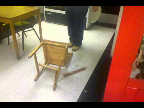 Fixing a wobbling chair! - YouTube