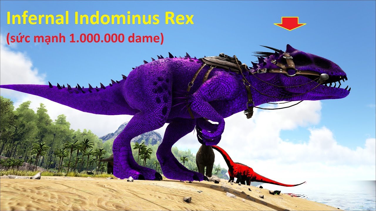ARK: Eternal Mod #23 - Tiến Hóa Khủng Long "Infernal Indominus Rex" Cắn ...