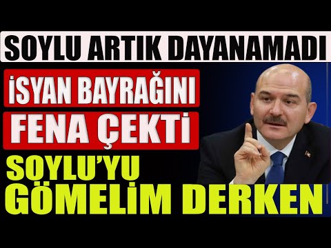 Soylu İsyan Bayrağını Çekti. Çok Ağır Konuştu: \