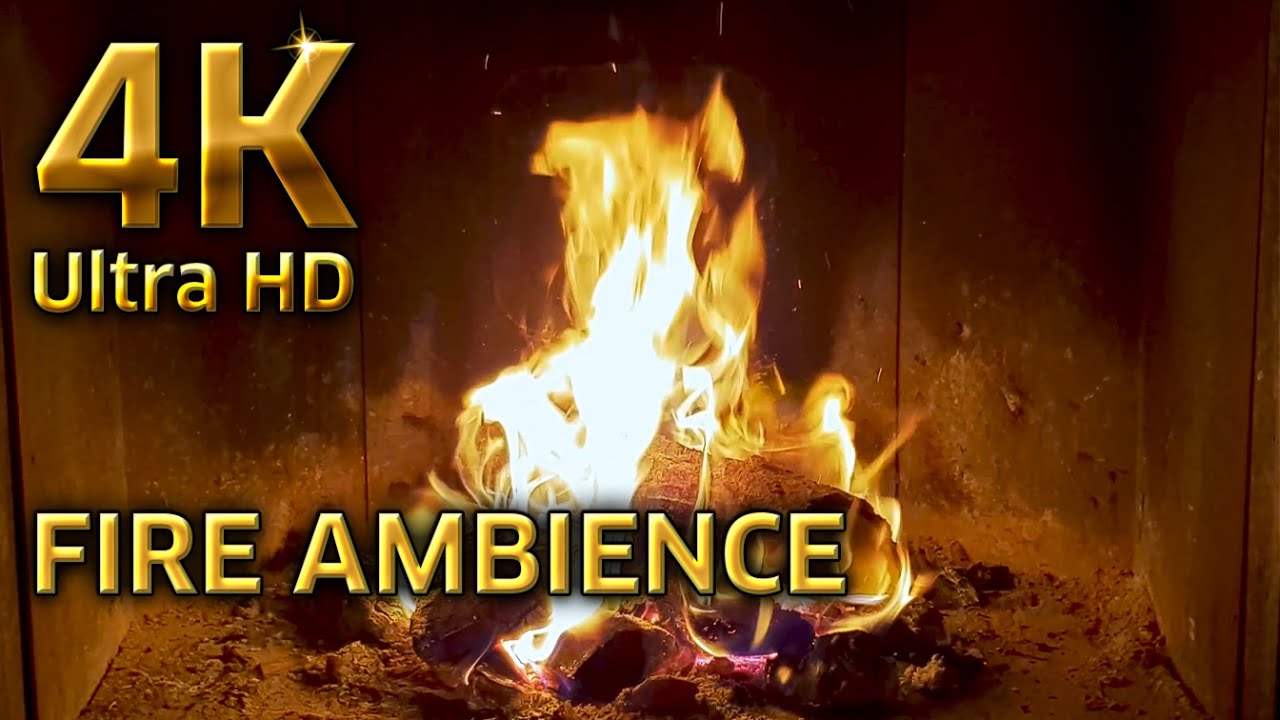 4K Fire 1 Hour ULTRA HD. Ambience. - YouTube