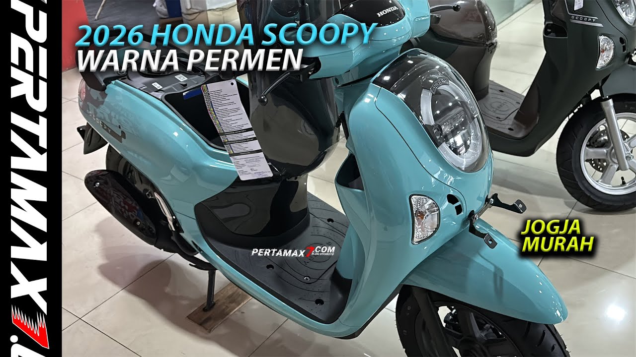 REVIEW Honda Scoopy Fashion Mint Terbaru 2026 UFO Warna Permen Harga ...