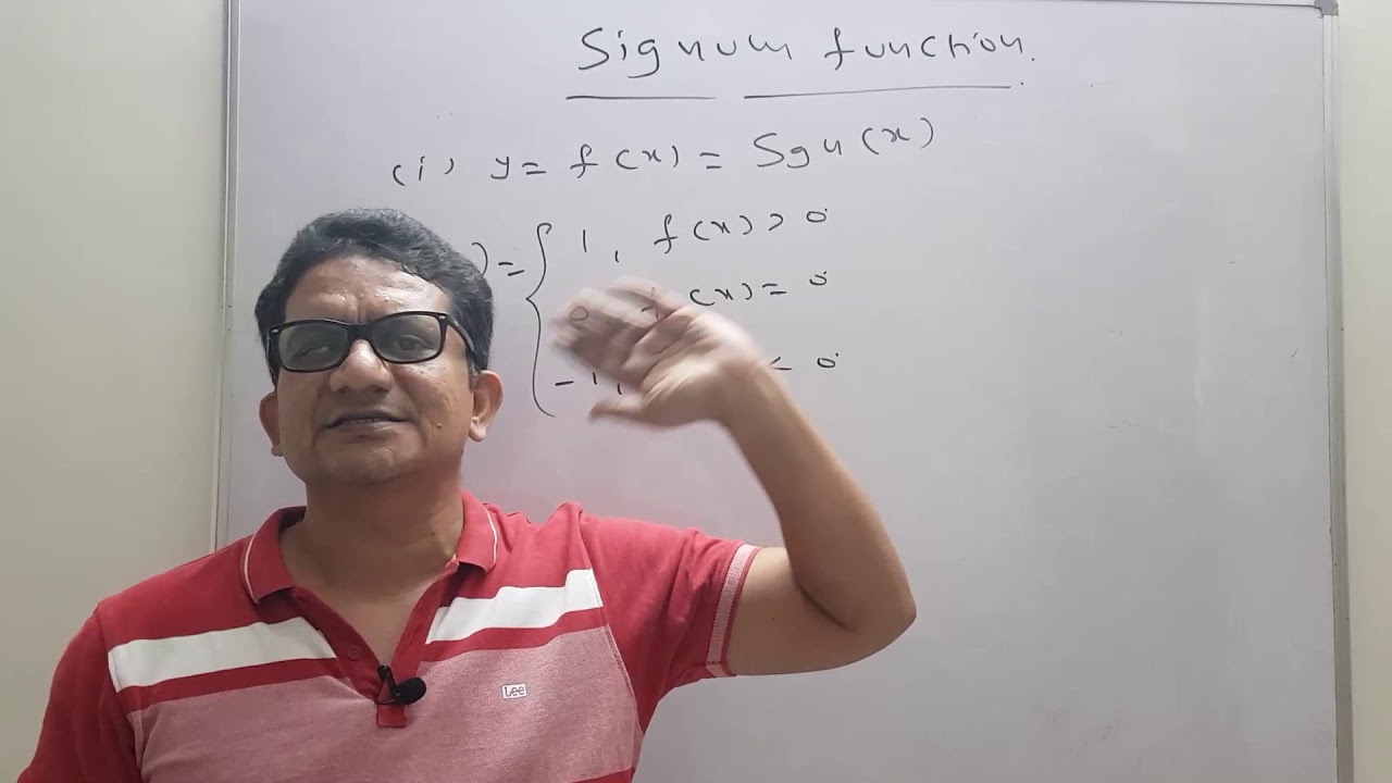 Signum function for IIT-JEE part1 - YouTube