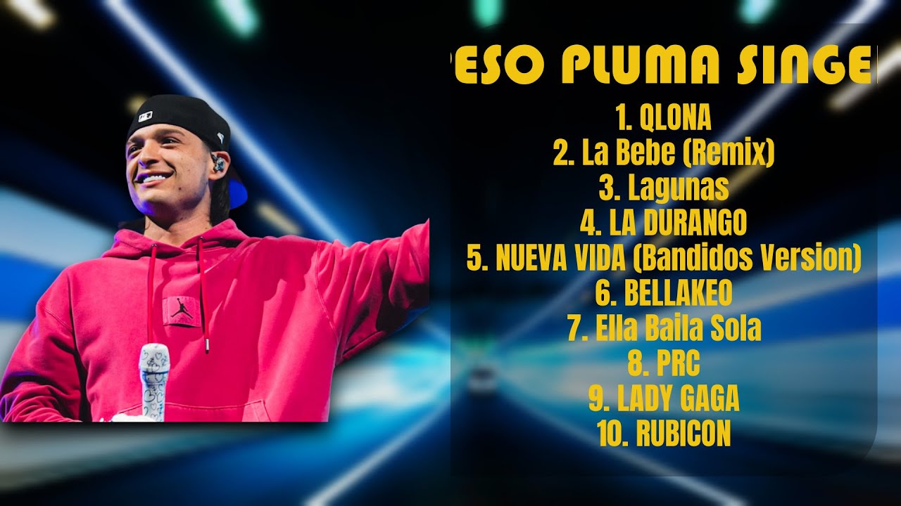 Peso Pluma Singer-Greatest hits compilation of 2024-All-Time Favorite ...