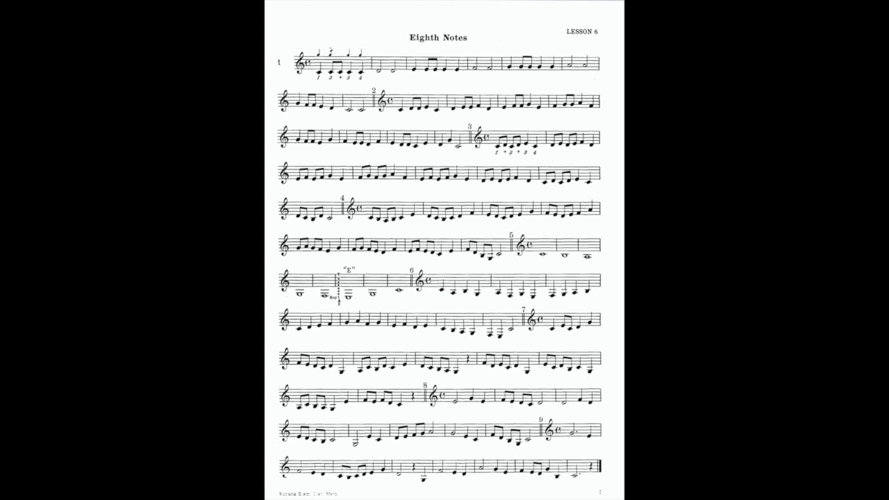 Rubank Elementary Method for Clarinet: Lesson 6 - YouTube