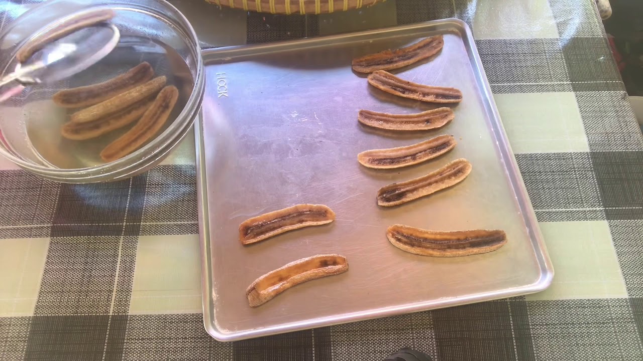 Cara membuat pisang salai - YouTube