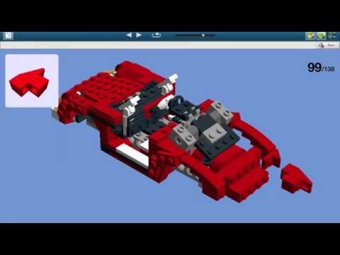 How to build a Lego Porsche 911 from set 31024 (LDD) - YouTube