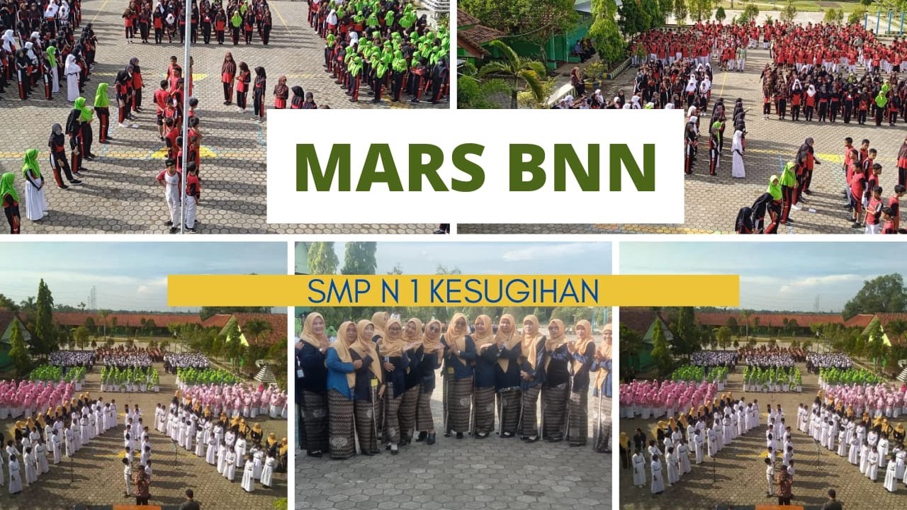 SMP NEGERI 1 KESUGIHAN MENYANYIKAN LAGU MARS BNN DALAM RANGKA ...
