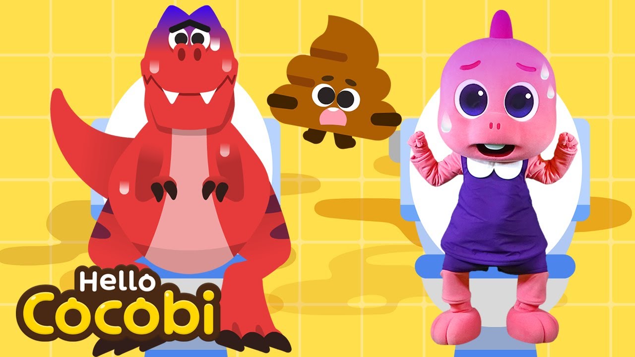 T-Rex Can't Go Potty! Dinosaur Songs for Kids | Dance Along & Nursery ...