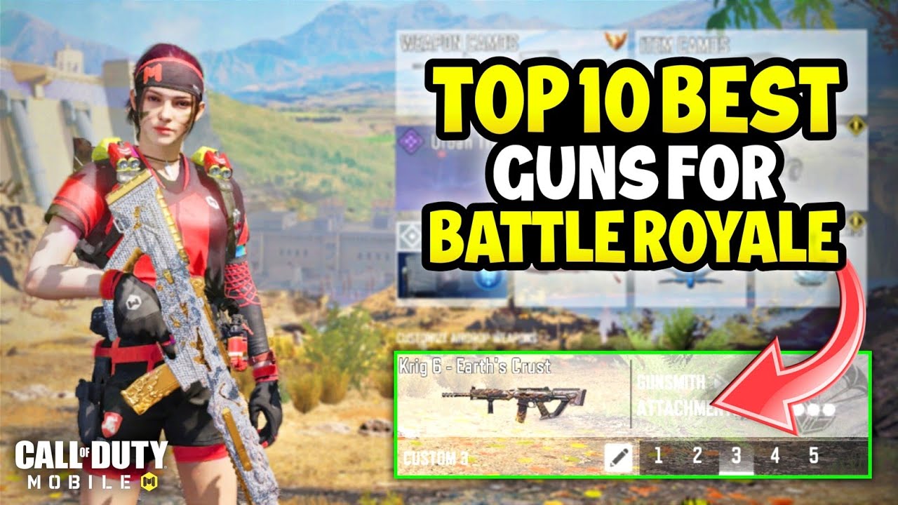 Top 10 Best Guns for Battle Royale in Cod Mobile Season 10 #codm - YouTube