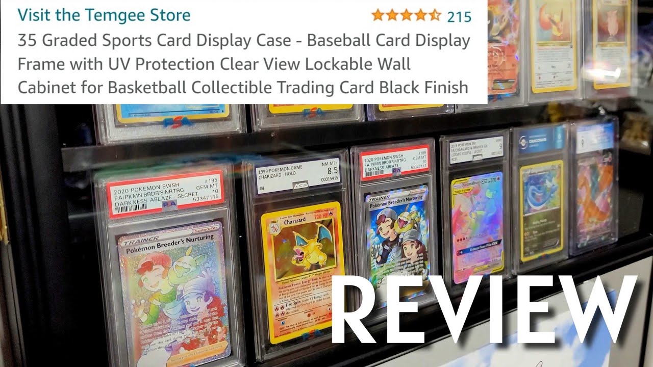 35 Graded Card Display Case Amazon Review! Sports Pokémon Yu-Gi-Oh PSA ...