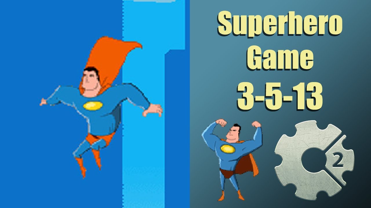 Superhero Game in Construct 2 Update 3-5-13 - YouTube
