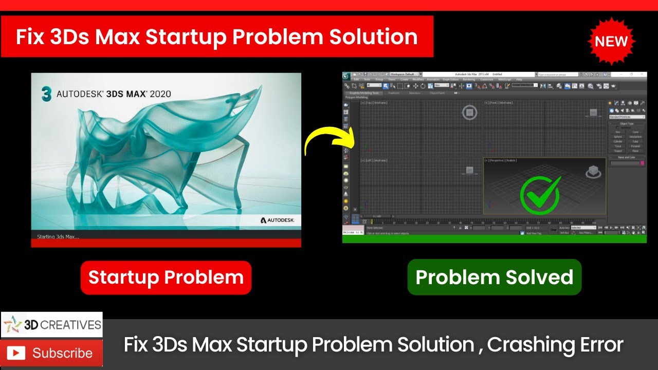 Fix 3Ds Max Startup Problem Solution in Minutes! - YouTube