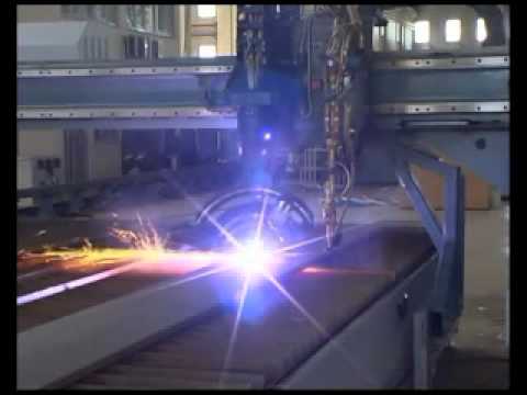 Durma Plasma bevel cutting with finished product.mpg - YouTube