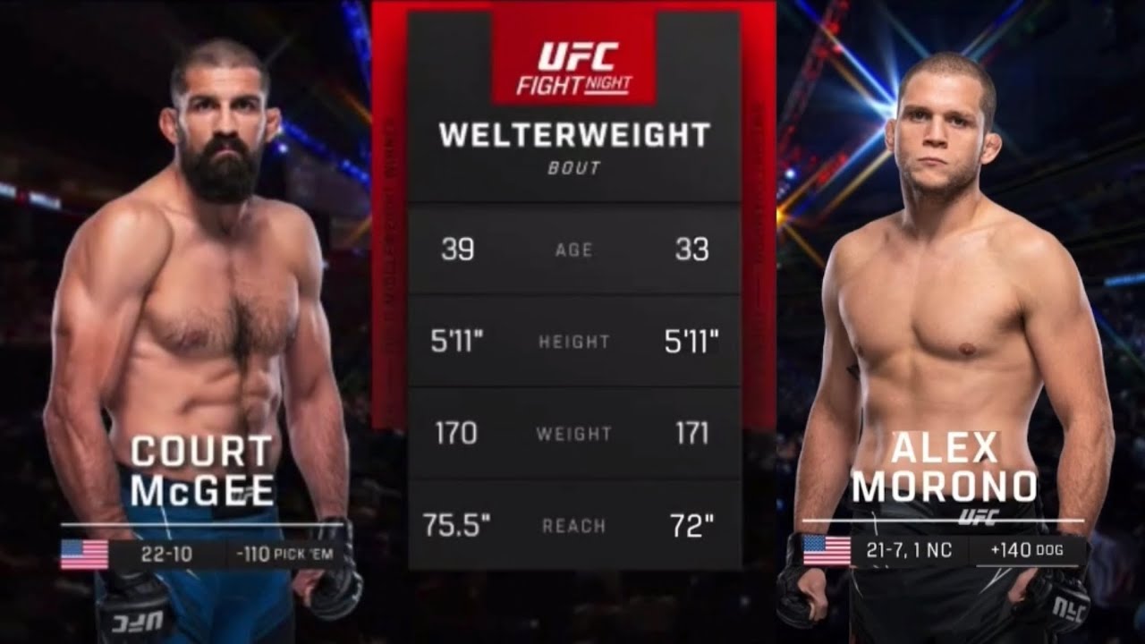 Court McGee vs Alex Morono | Highlights before the match - YouTube
