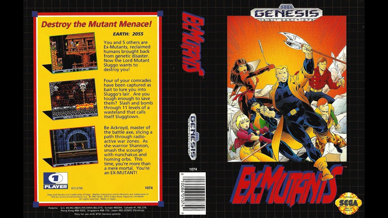 Ex Mutants Sega Mega Drive - YouTube