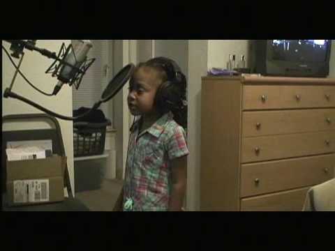 5 year old daughter of Shawn Jay (Field Mob) freestyle rap - YouTube
