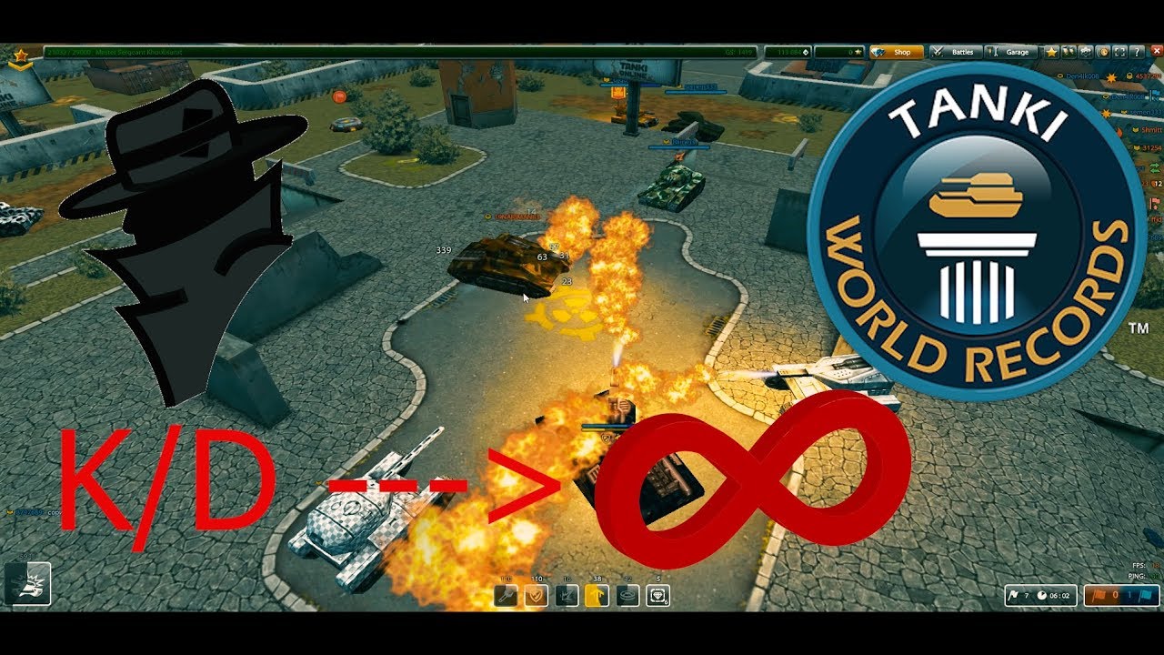 Secret Account Infinite K/D Tanki World Record - YouTube